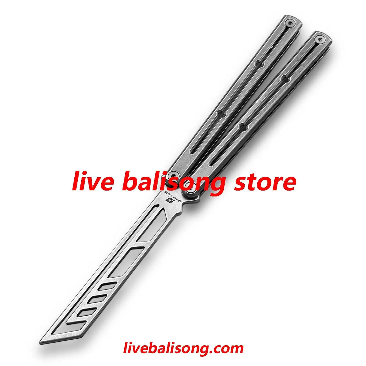 ARMED SHARK Titanium Kraken V3 Balisong Trainer Clone - livebalisong
