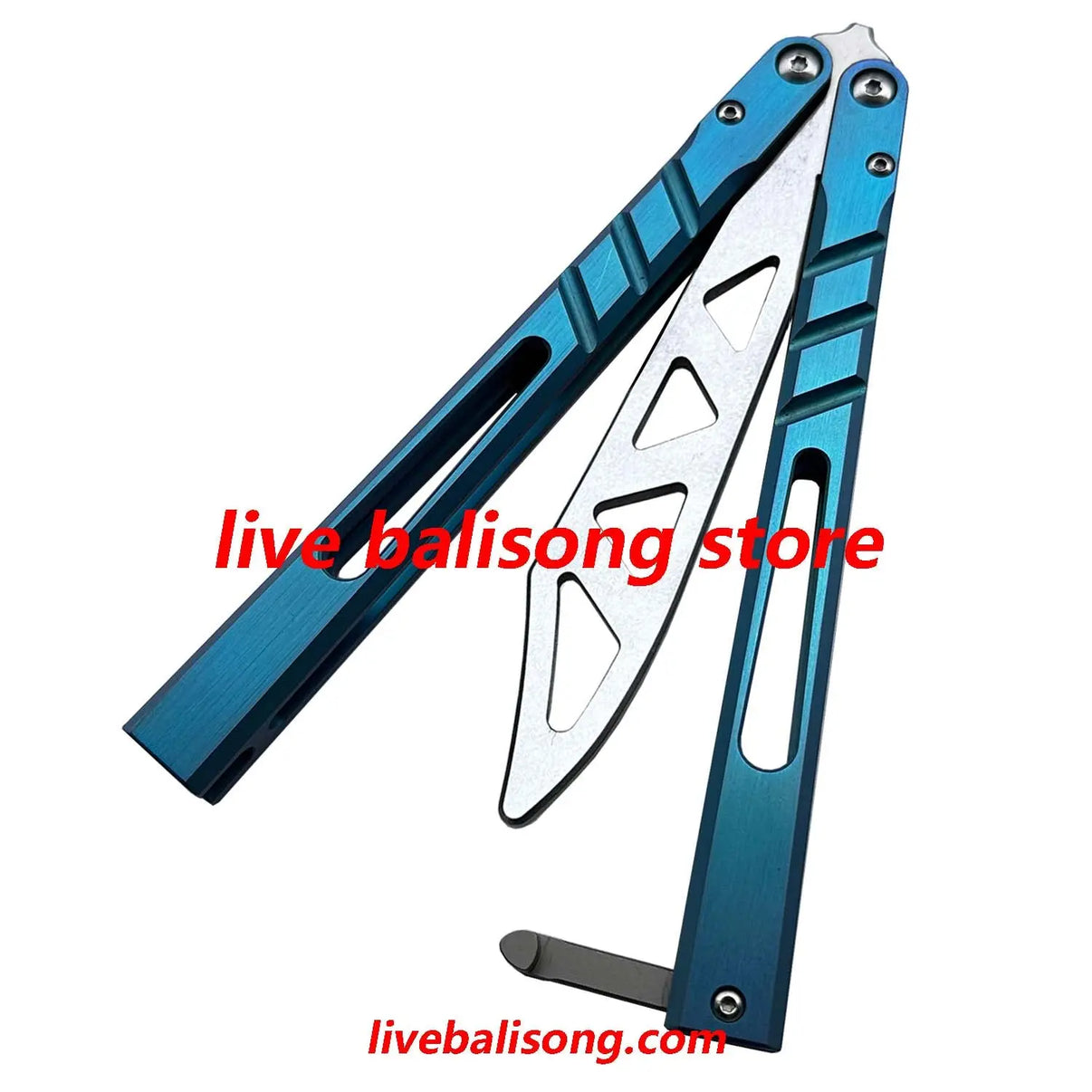 Theone CHAB Balisong Clone Channel Alpha Beast Titanium Handle ...